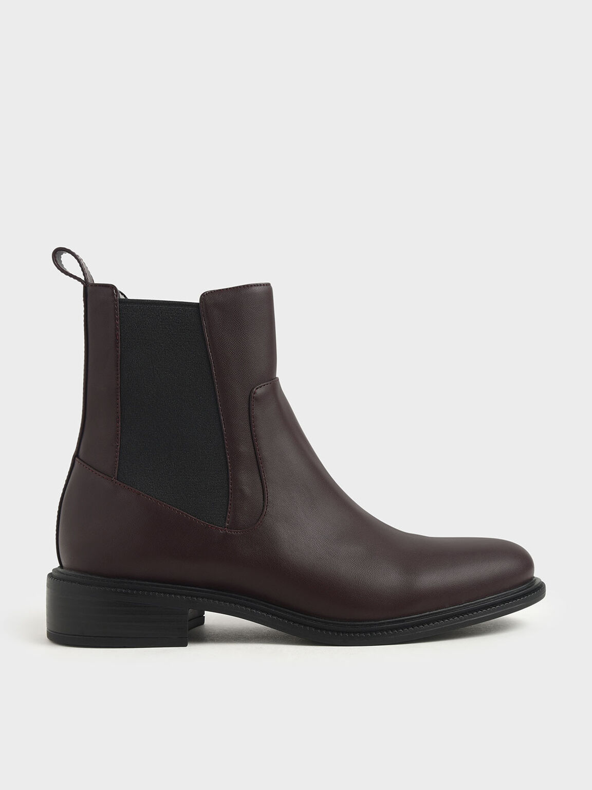 CHARLES & KEITH Round Toe Chelsea Boots | endource