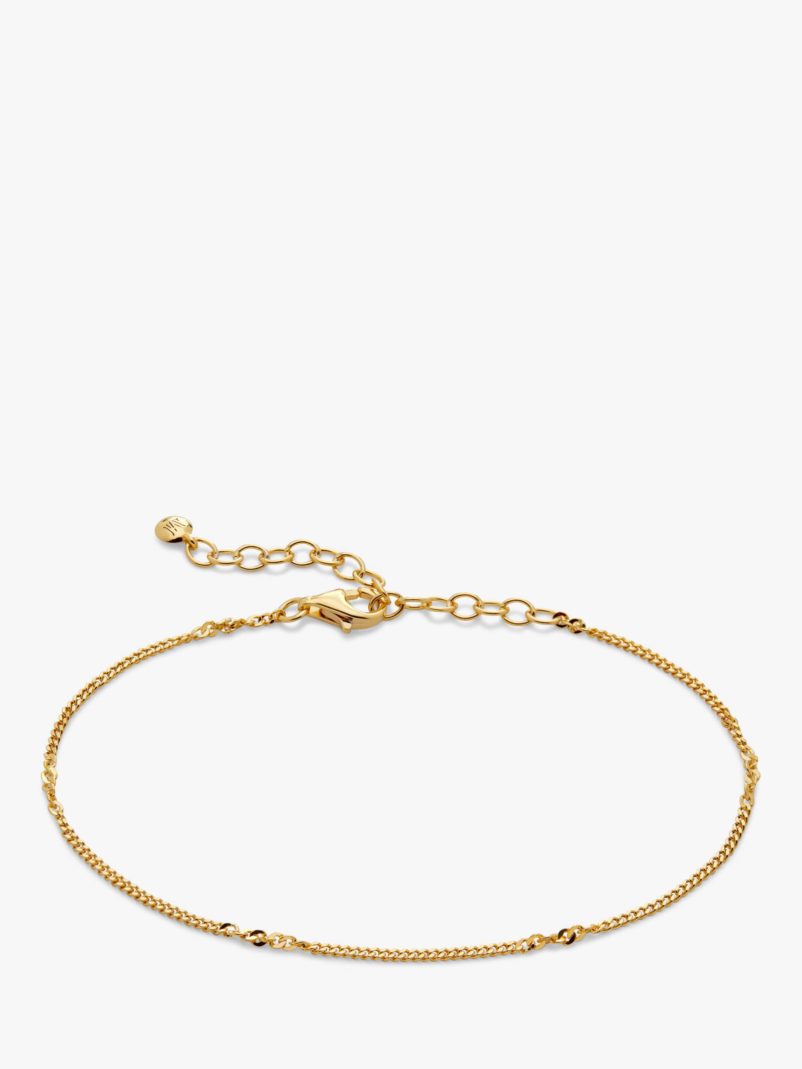 MONICA VINADER Curb Twist Chain Bracelet in Gold | endource