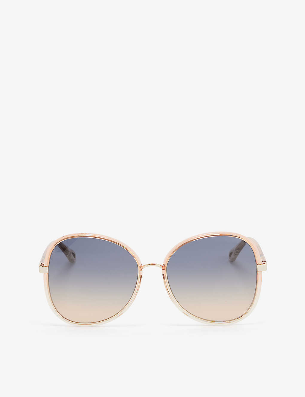 CHLOÉ Square-Frame Polyamide Sunglasses in ORANGE | endource
