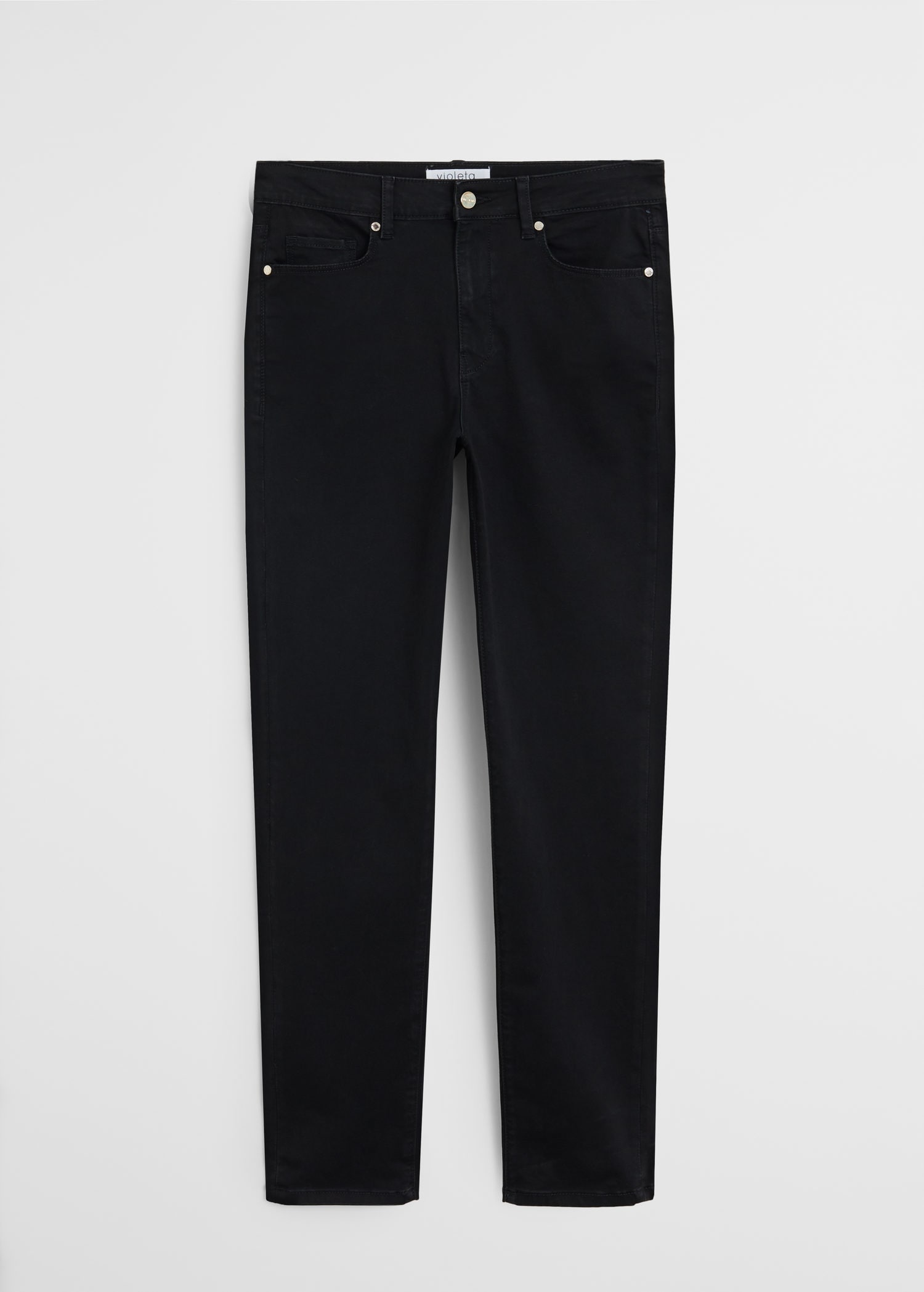 MANGO Slim-Fit Valentin Jeans in Black denim | Endource
