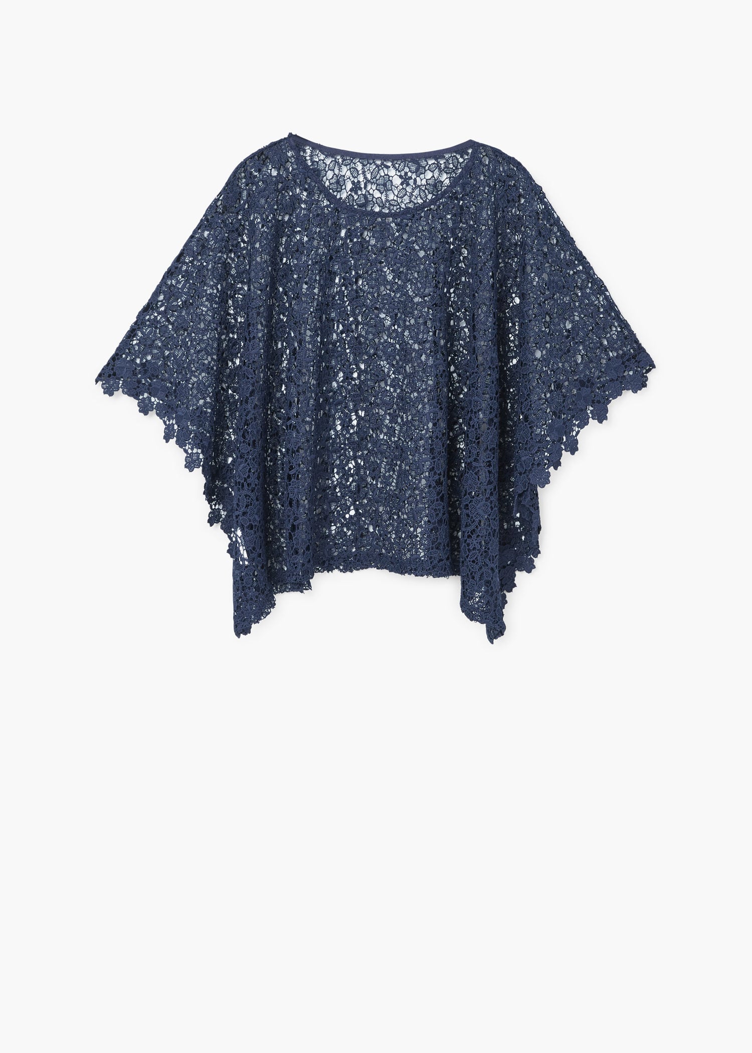 MANGO Guipure Poncho | endource