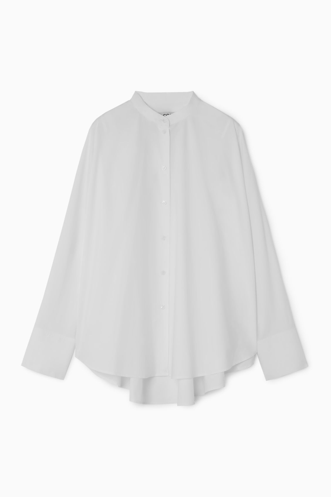 COS Oversized Cape Shirt in WHITE | endource