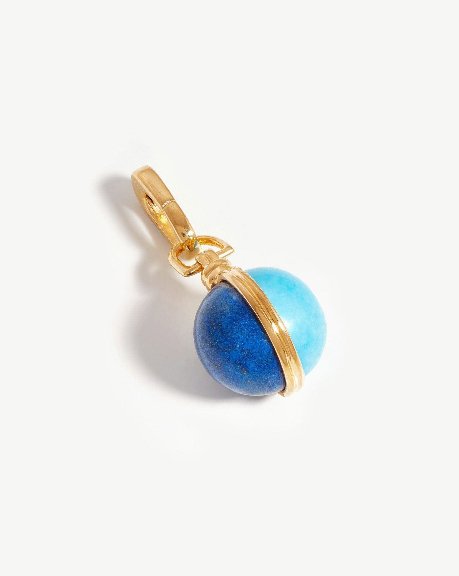 MISSOMA Gemstone Sphere Clip-On Pendant in 18ct Gold Plated/Lapis ...