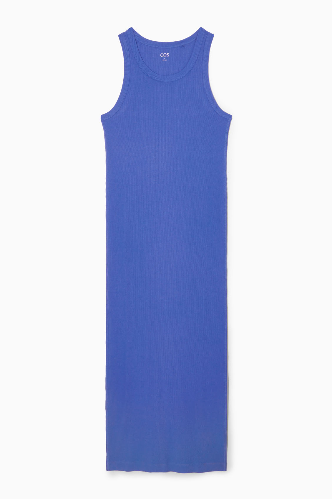 COS Ribbed Tube Dress in BLUE | endource