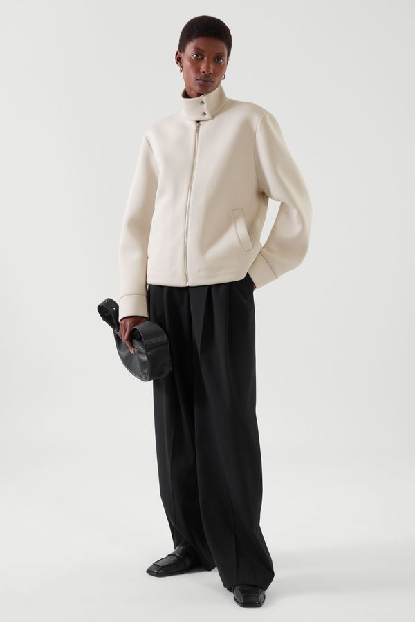 COS Boxy Jacket in LIGHT BEIGE | Endource