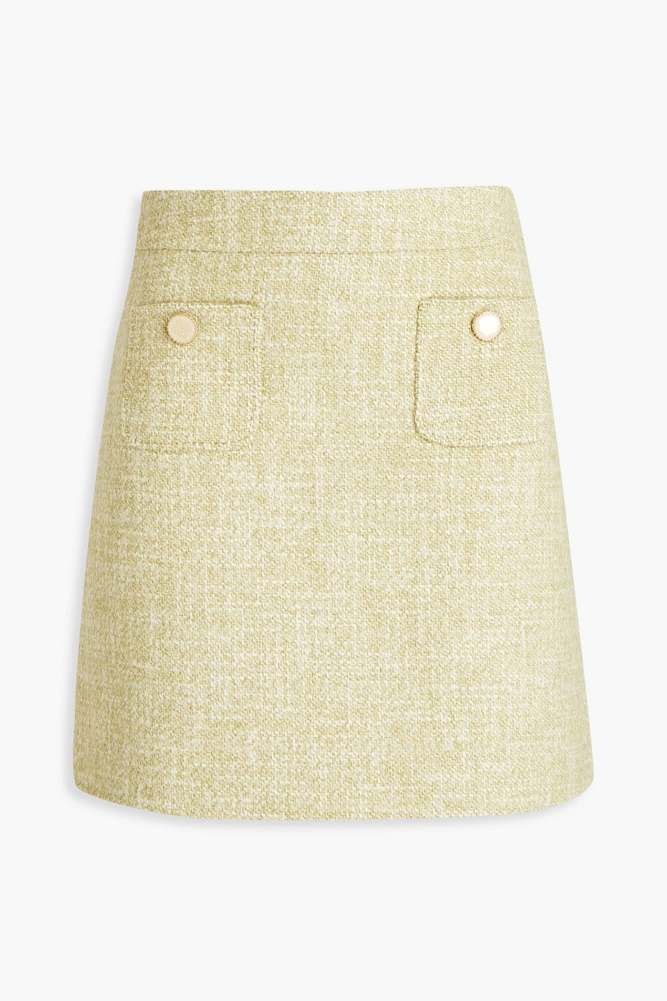 SANDRO Gaella Wool-Blend Tweed Mini Skirt | endource