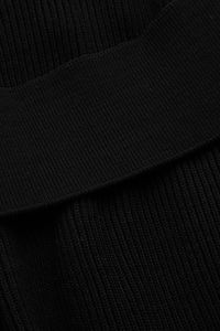 COS Wool Mix Roll-Neck Sleeveless Tunic in Black | endource