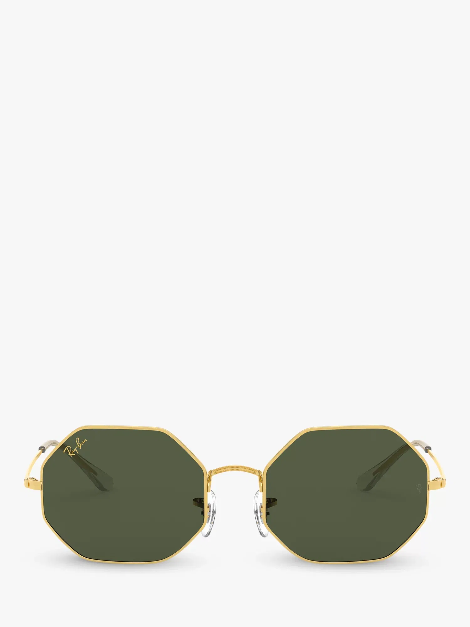 RAY-BAN RB1972 Unisex Octagonal Sunglasses in Gold/Green | Endource
