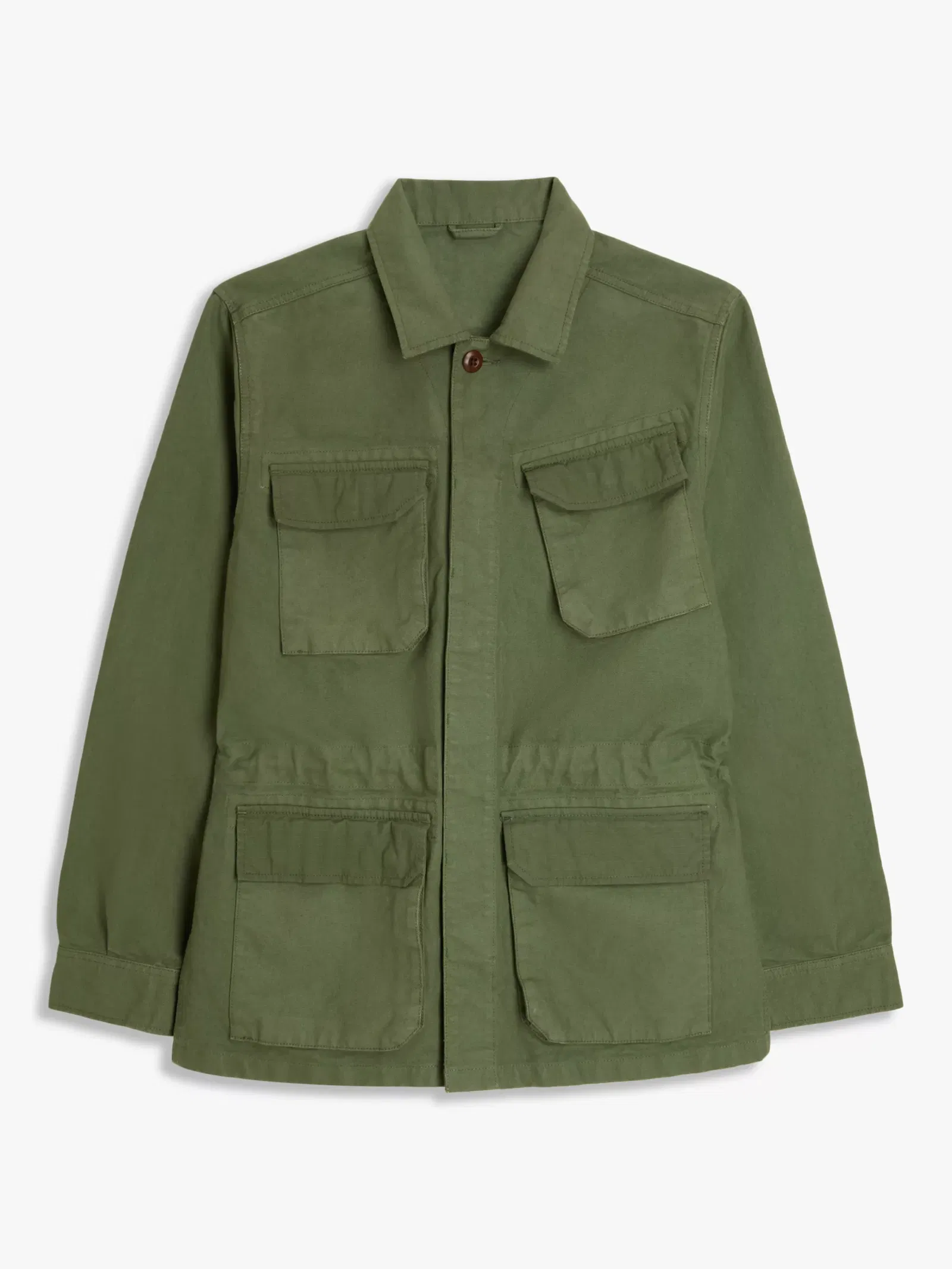 JOHN LEWIS Canvas Field Jacket in Green | endource