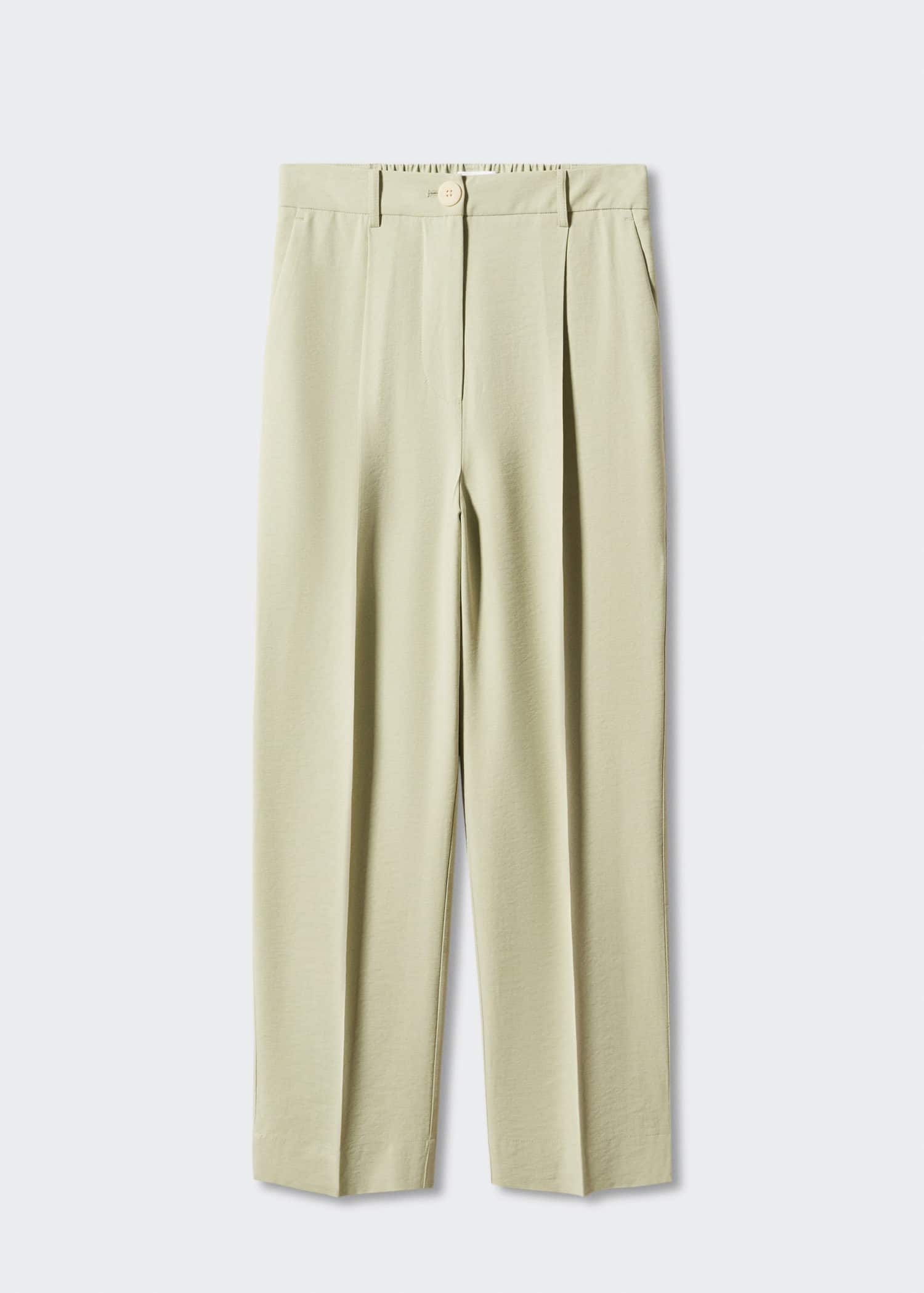 MANGO Pleat Straight Trousers | Endource
