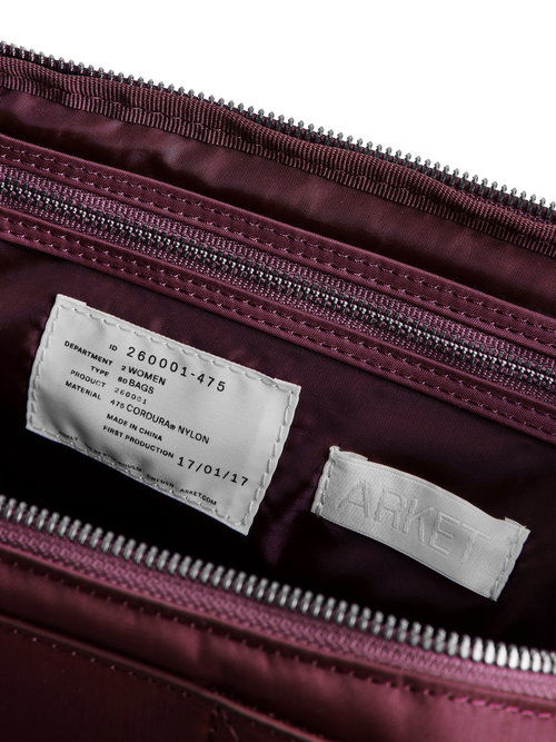 ARKET Nylon Camera Bag in Dark Blush | Endource