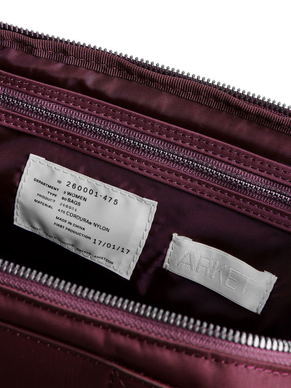 ARKET Nylon Camera Bag in Dark Blush | Endource