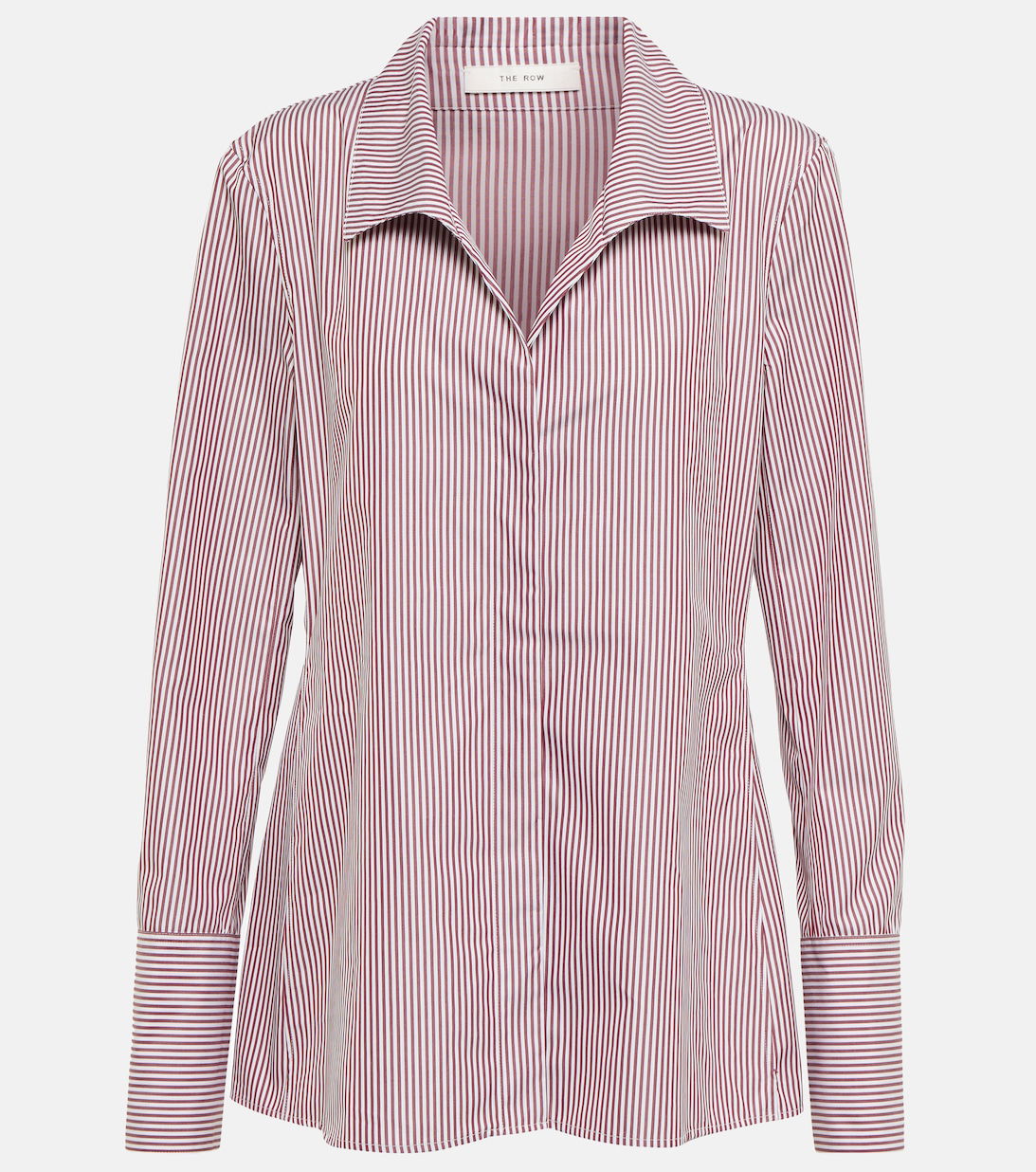 THE ROW Peg Striped Cotton Shirt | endource
