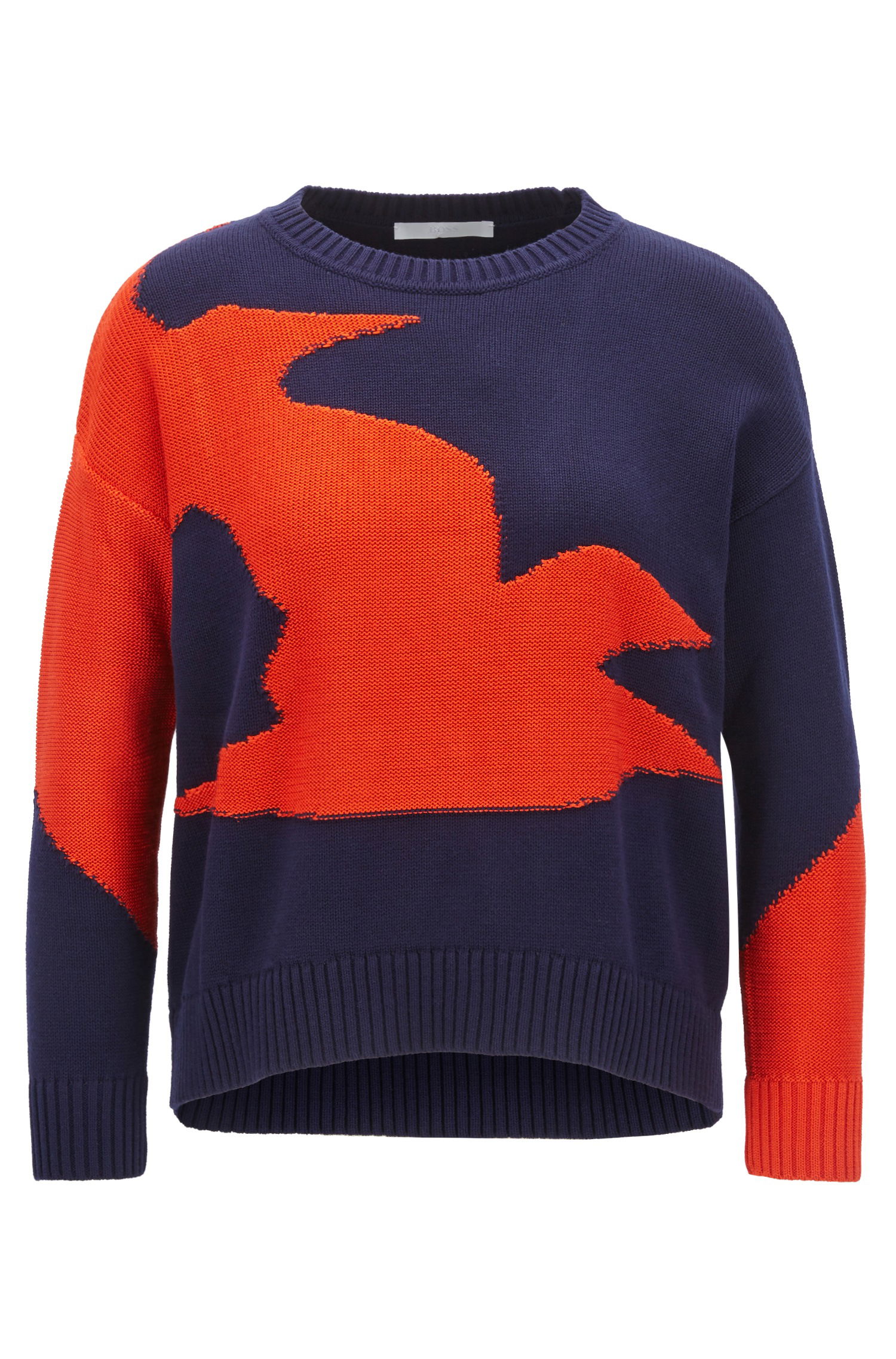 HUGO BOSS Sweater with Seagull intarsia | endource