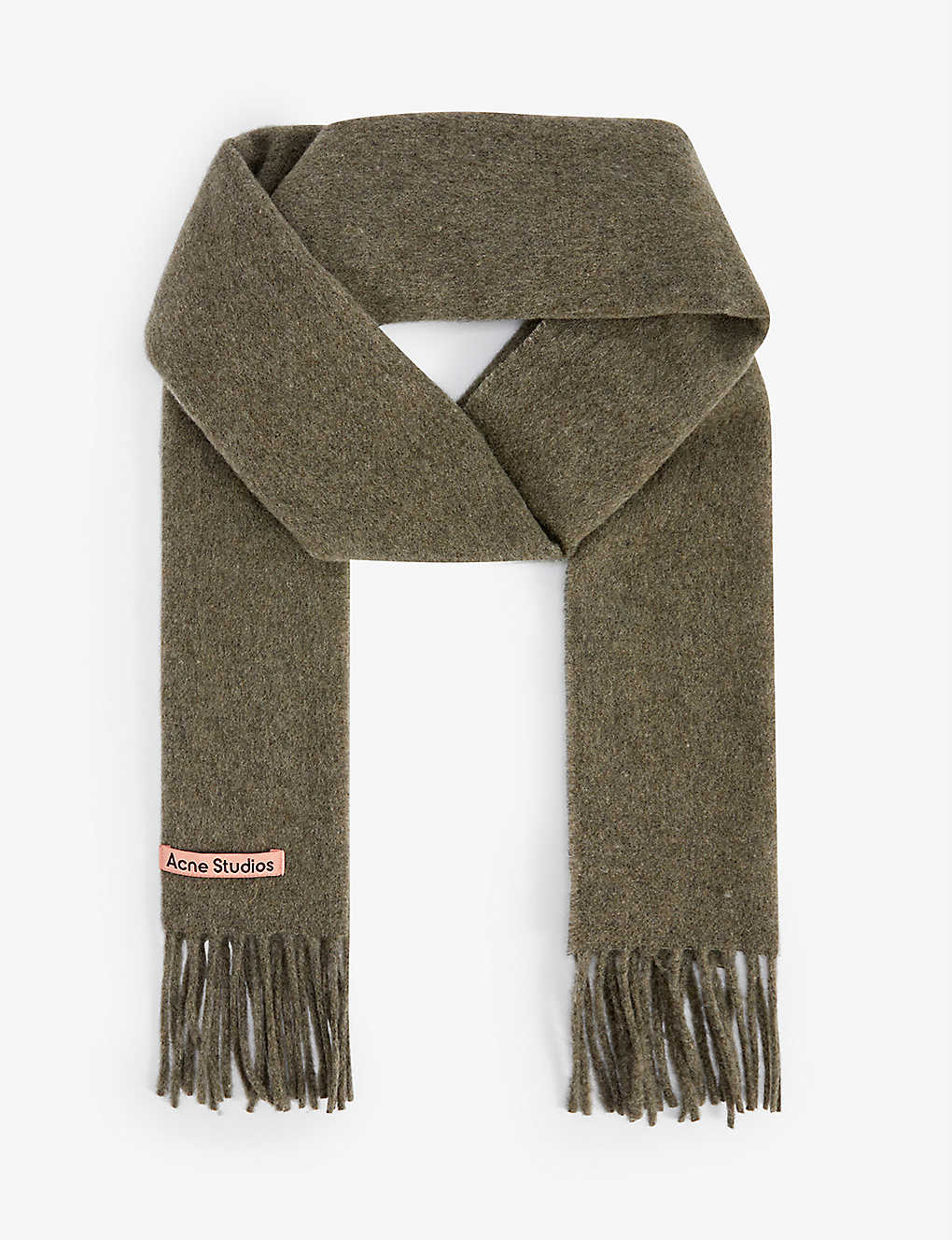 ACNE STUDIOS Canada Wool Scarf in OATMEAL MELANGE | Endource