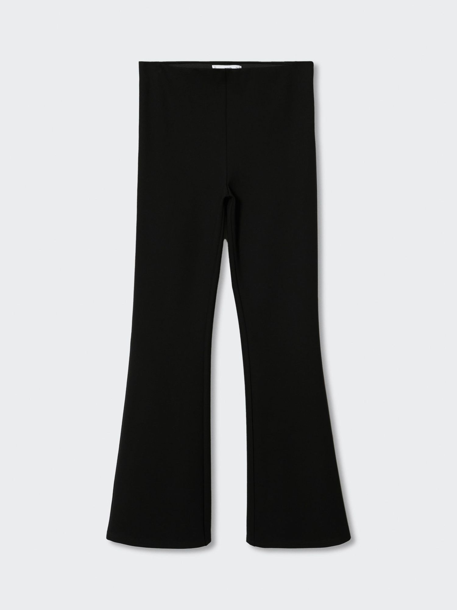 MANGO Punta-A Flared Leggings in Black | endource