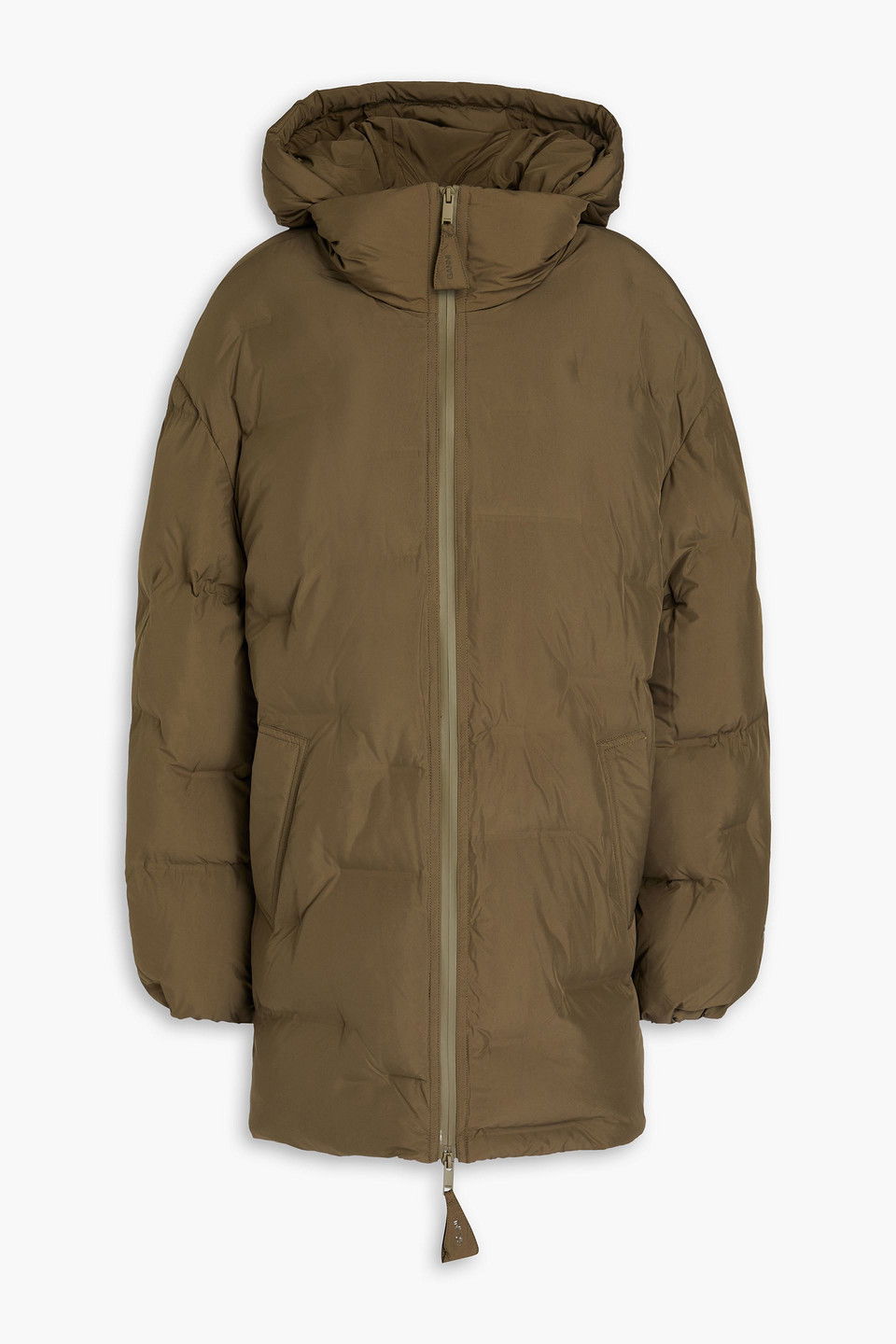 GANNI Quilted Shell Hooded Jacket | endource