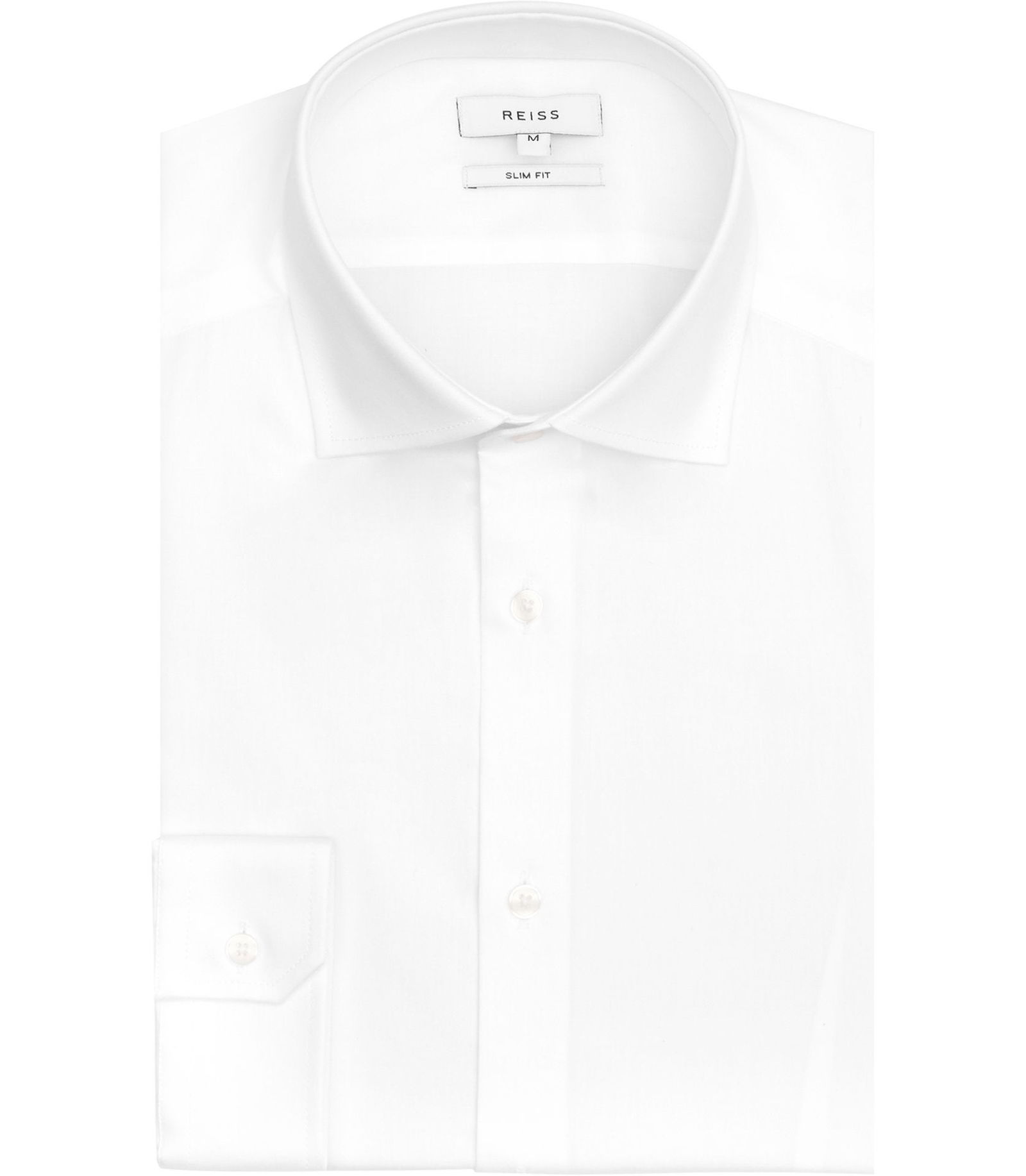 REISS Control Slim-Fit Shirt in White | endource