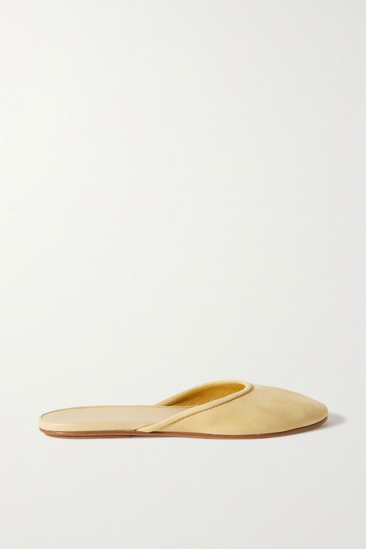 THE ROW Sleeper Leather Slippers in Cream | Endource
