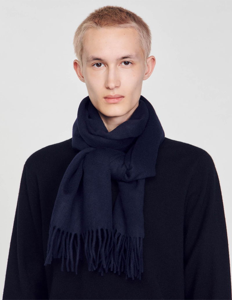 SANDRO Wool And Cashmere Scarf | endource