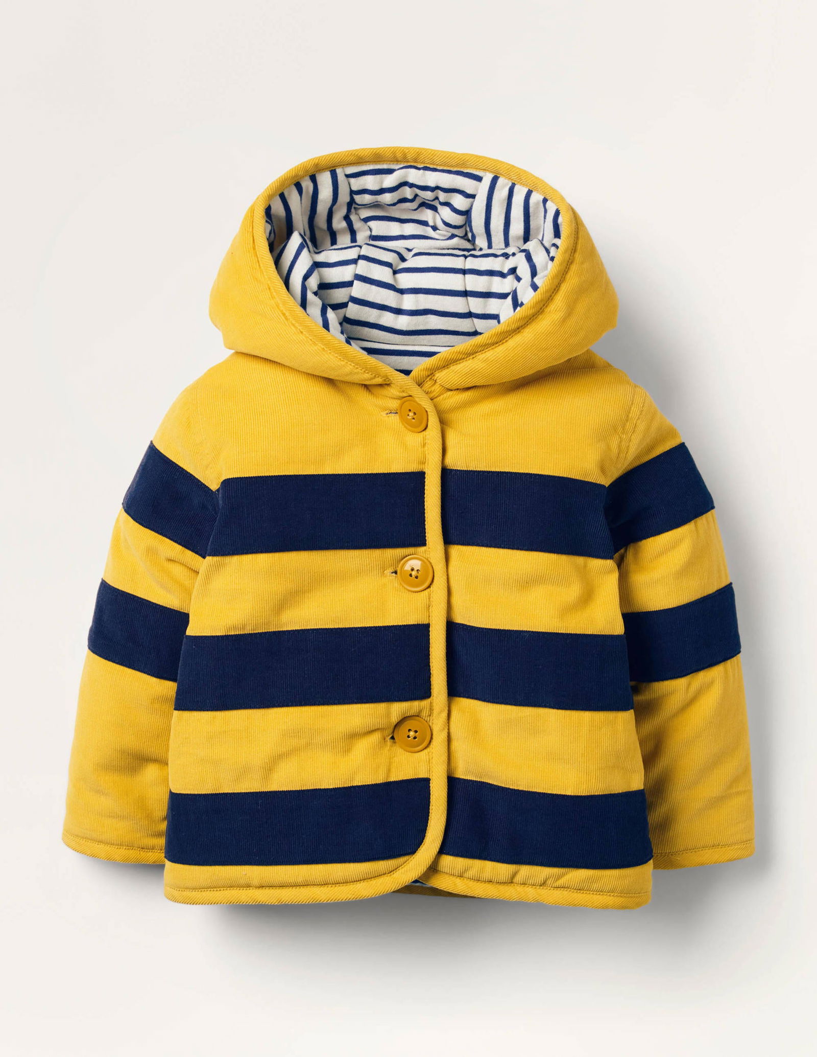 BODEN Cord Jacket in Honeycomb Yellow Bumble Bee | endource