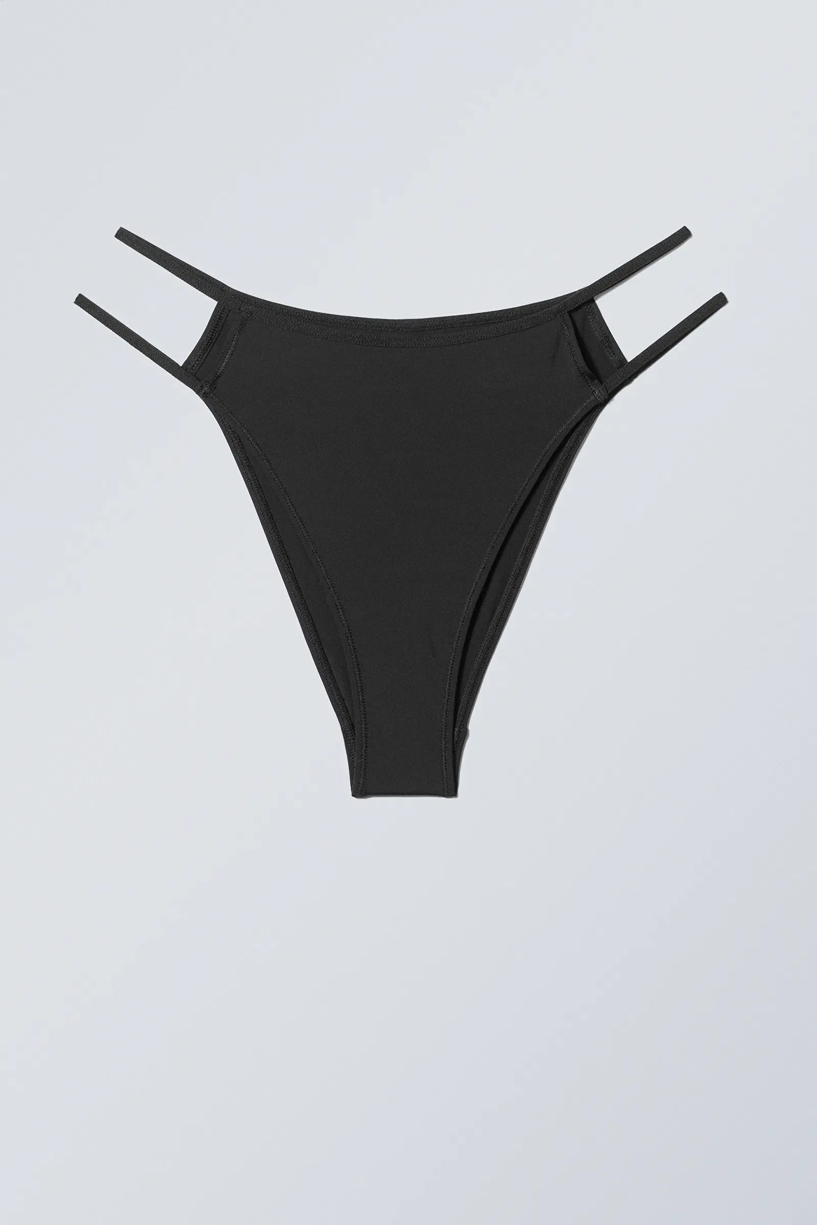 WEEKDAY Jen Cutout Brazilian Briefs in Black | Endource