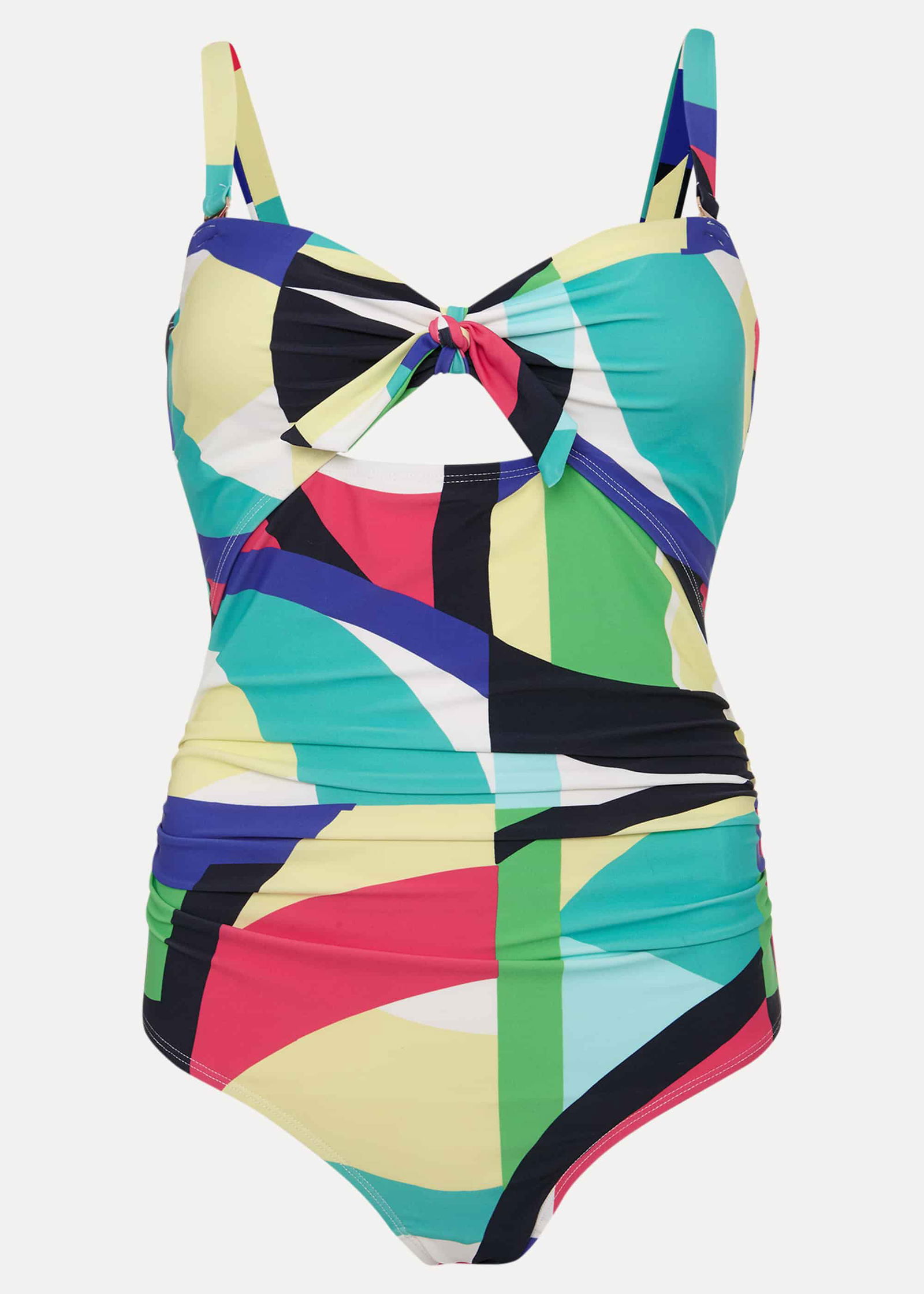 PHASE EIGHT Sedinia Abstract Print Swimsuit in Multi-Coloured | endource