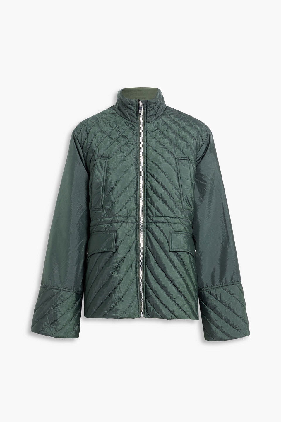 GANNI Quilted Shell Jacket | endource