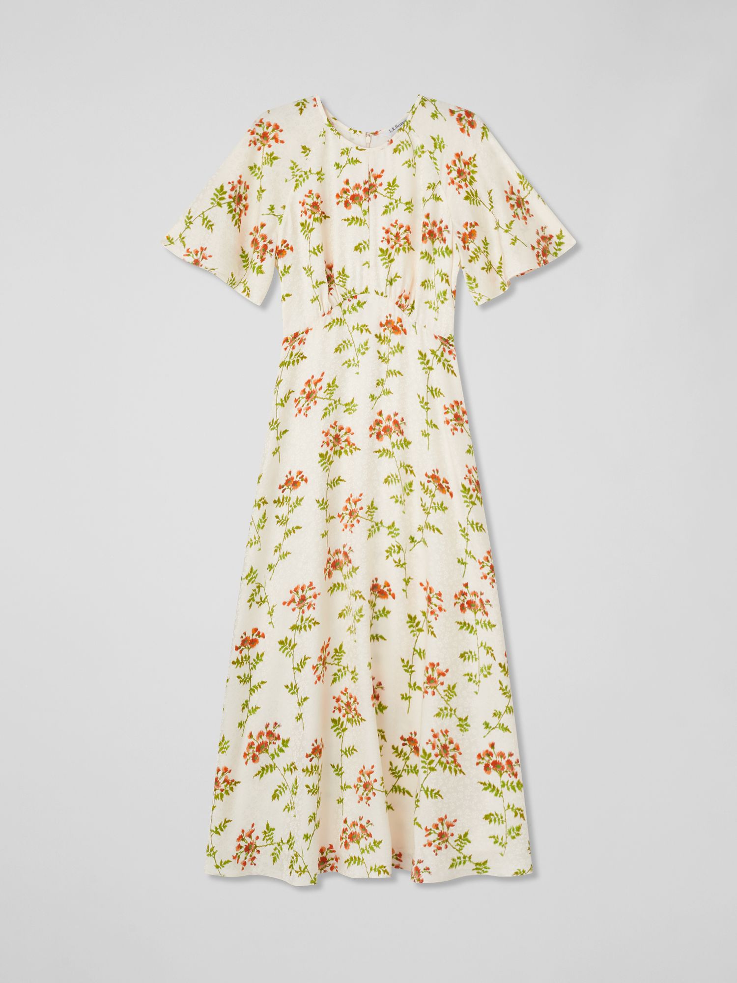 L.K. BENNETT Pascal Silk Midi Dress | endource