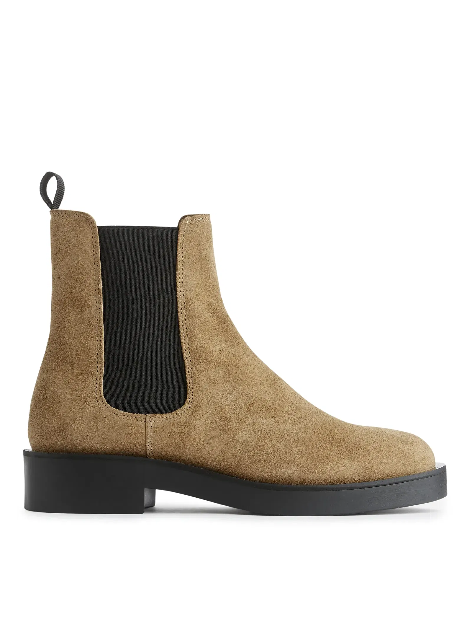 ARKET Suede Chelsea Boots in Beige | Endource