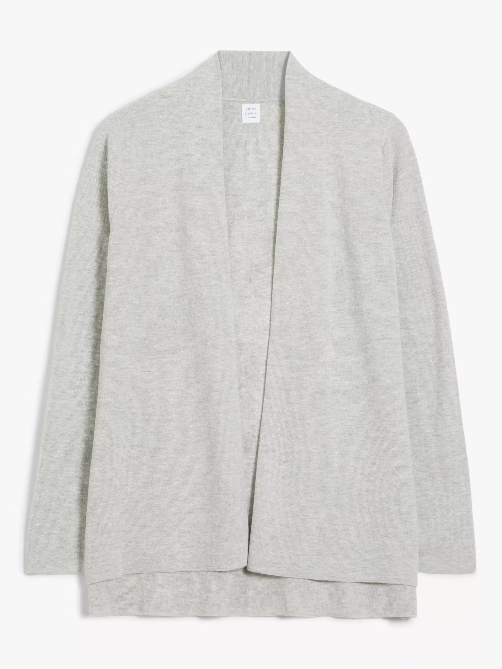 JOHN LEWIS Edge Cardigan in Light Grey | Endource