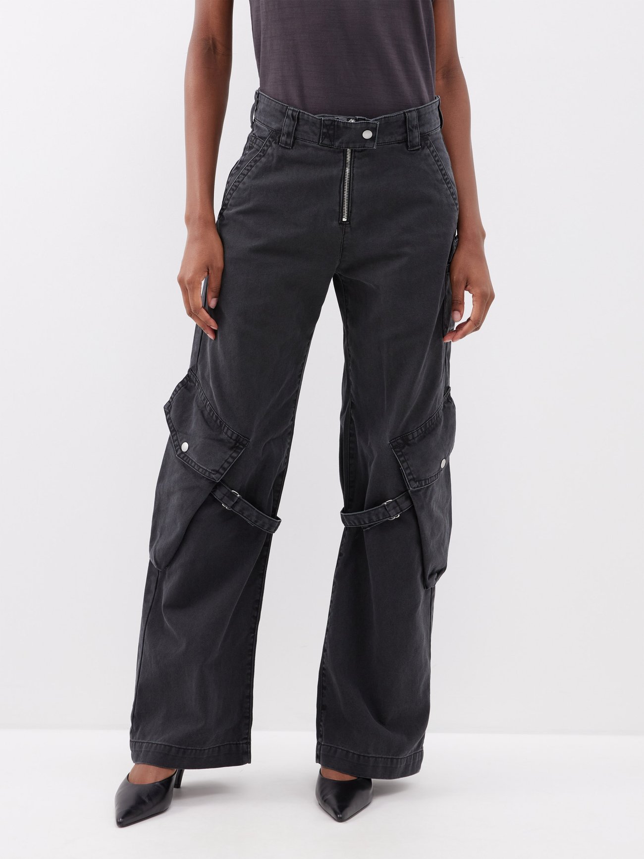 ACNE STUDIOS Potina Cotton Cargo Trousers | endource