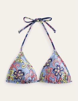 BODEN Symi String Bikini Top in Blue Blizzard, Botanic Tavern | endource