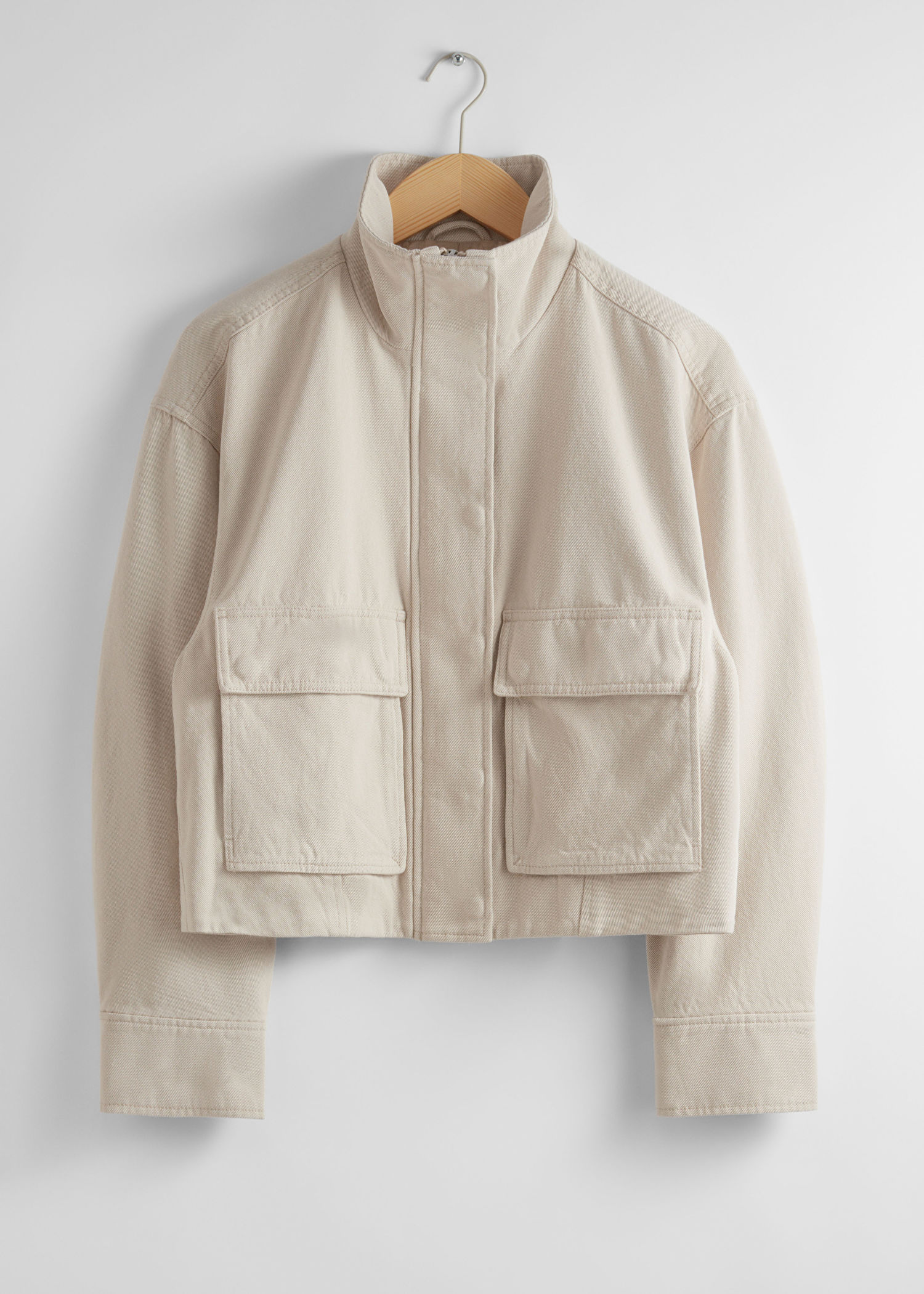 & OTHER STORIES Patch-Pocket Jacket in Ivory | Endource