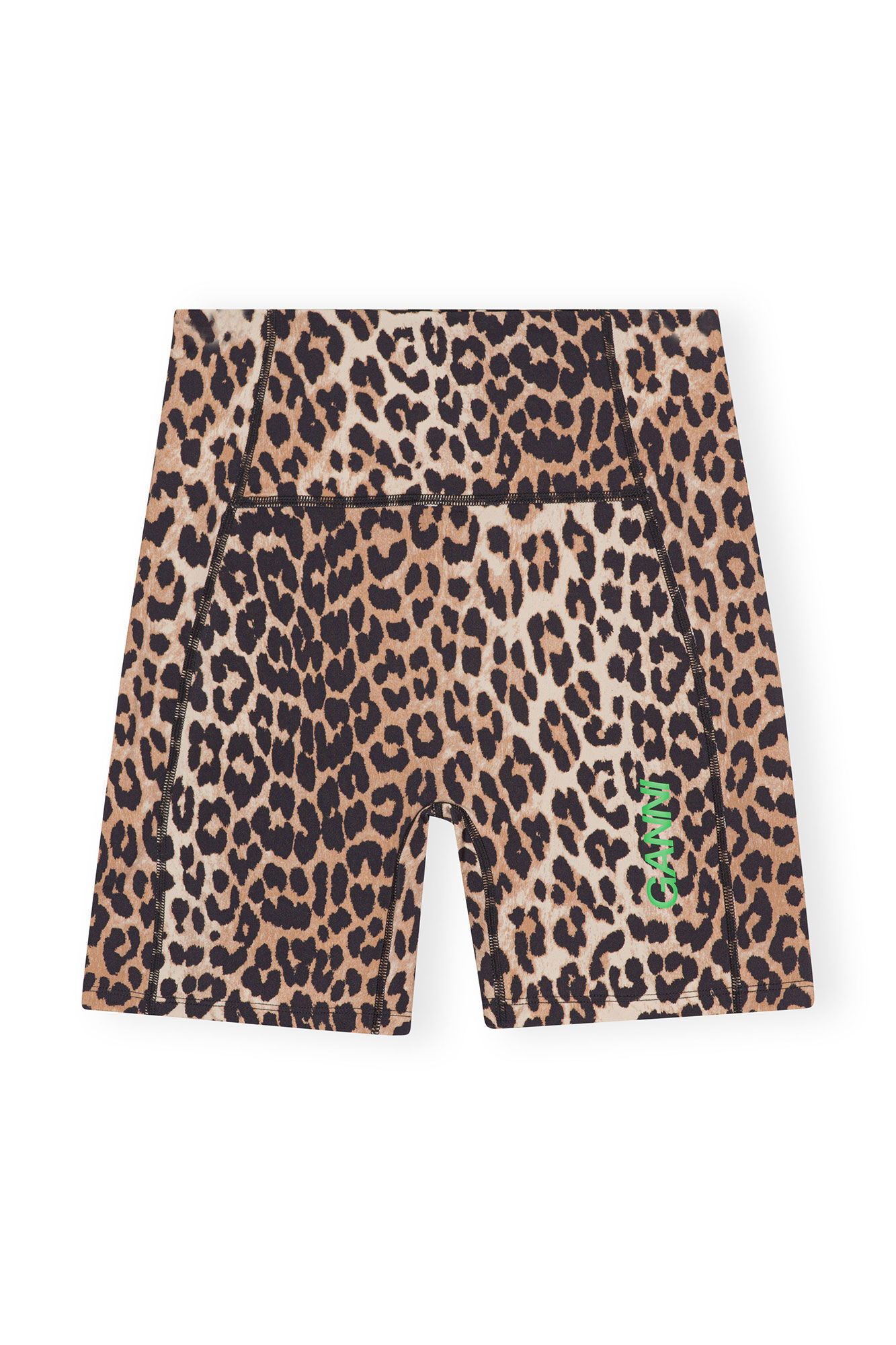 GANNI Active Ultra High Waist Shorts in Leopard | Endource