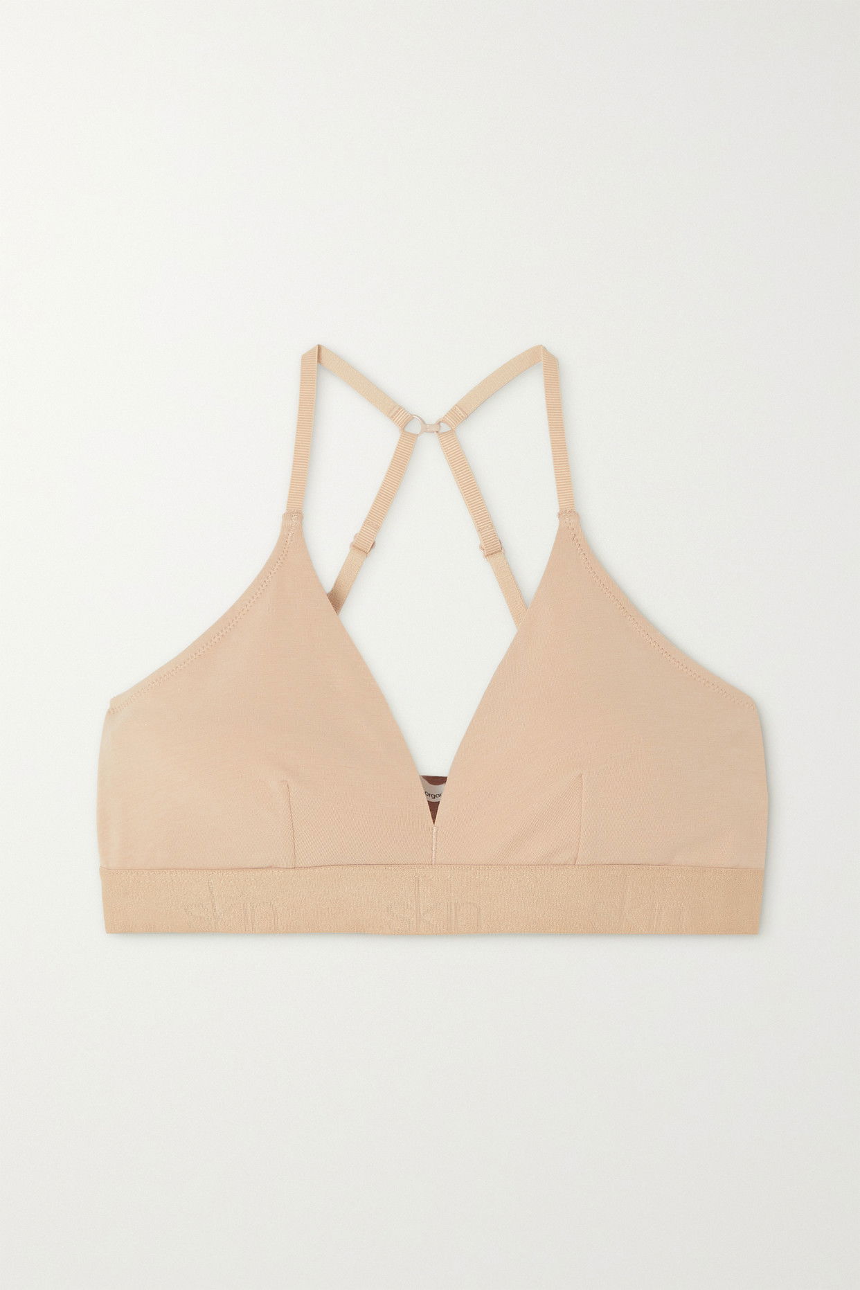 SKIN Hadlee Stretch Organic Pima Cotton Soft-Cup Triangle Bra in ...
