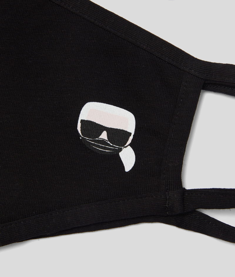 KARL LAGERFELD K/Protect Ikonik Mask Set 2-Pack in Black | Endource