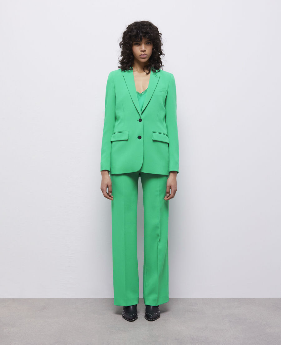 THE KOOPLES Crêpe Suit Jacket in GREEN | Endource