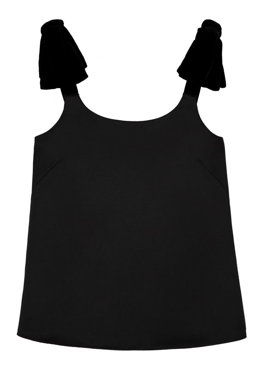 CHLOÉ Bow-Embellished Satin Top | endource