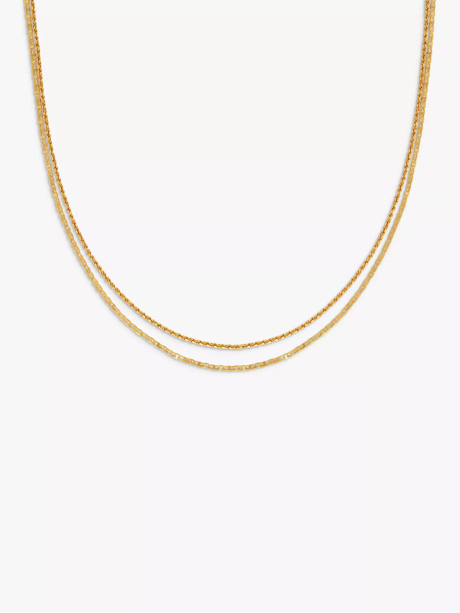 Astrid & Miyu Duo Chain Necklace in Gold | Endource
