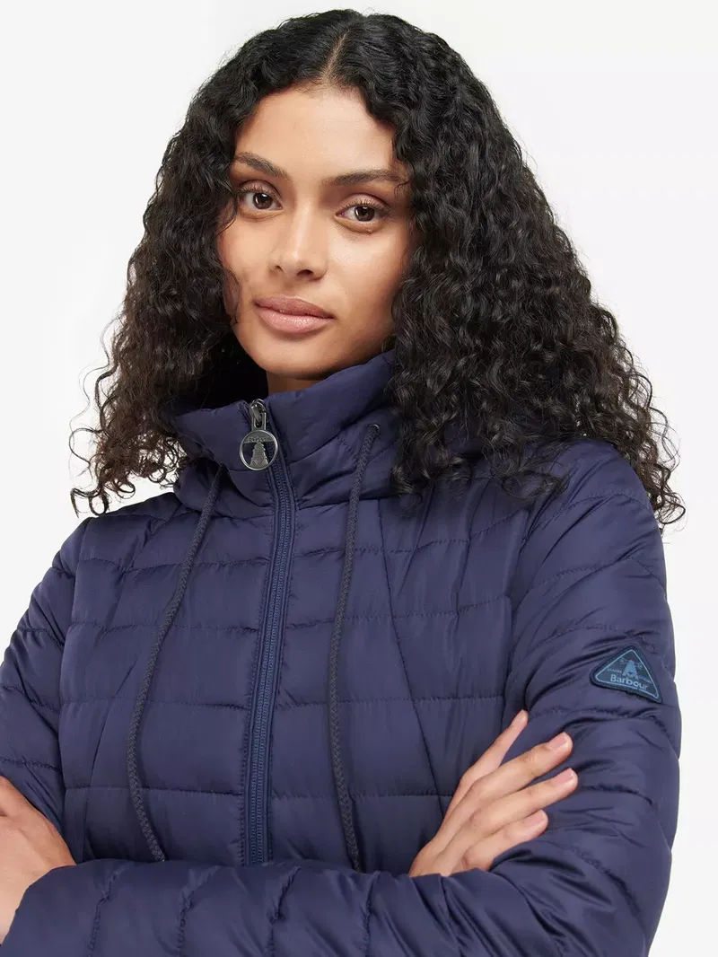 BARBOUR Coraline Baffle Quilted Jacket in Pink | endource