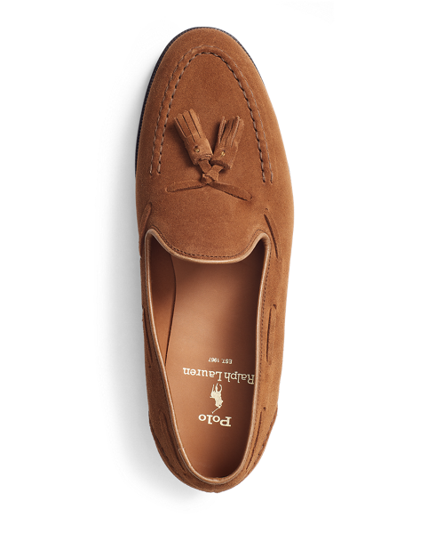 POLO RALPH LAUREN Booth Suede Loafer in Brown | endource