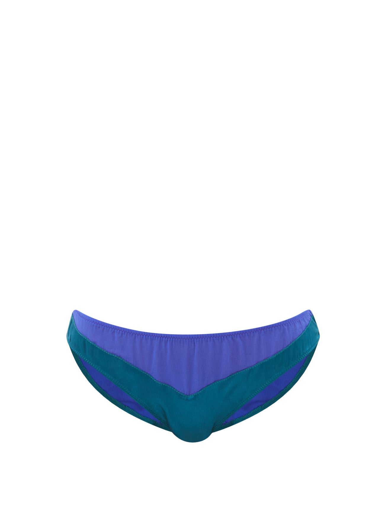 ARAKS Aaron Silk-Blend Satin And Chiffon Briefs in Blue | endource